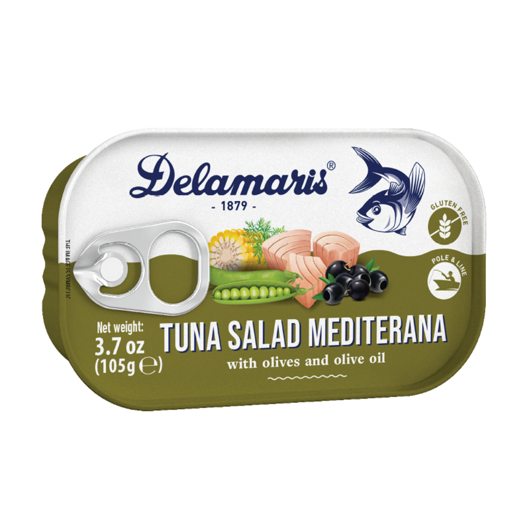 DELAMARIS Tuna Salad Mediterana 105G – Euro Market